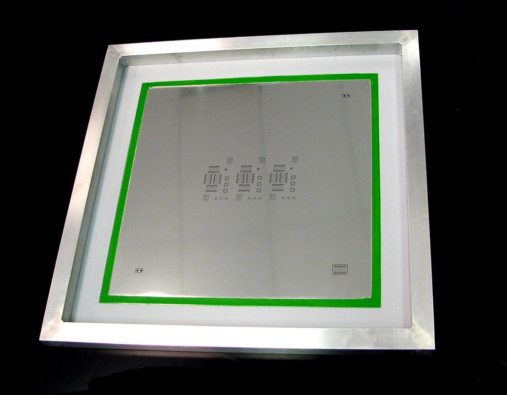 Framed stencils, Stencils Manufactures for use with automatic screen ...